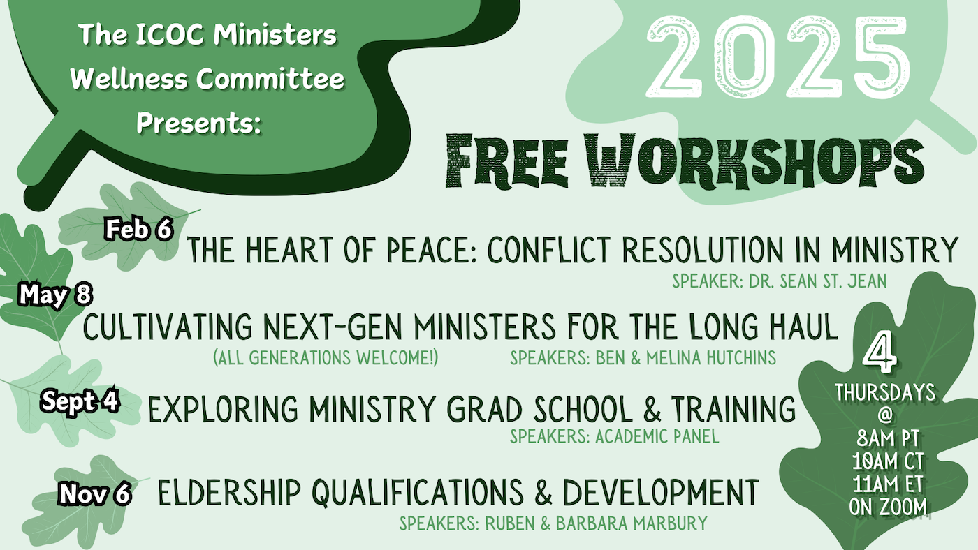 2025 Ministers Wellness Committee Webinars - Disciples Today